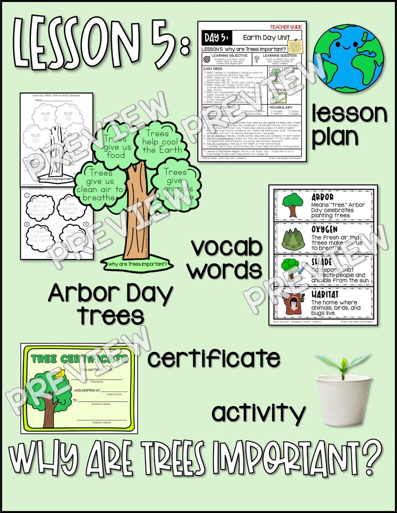 COMPLETE 5-day Earth Day Kindergarten Unit! - Etsy