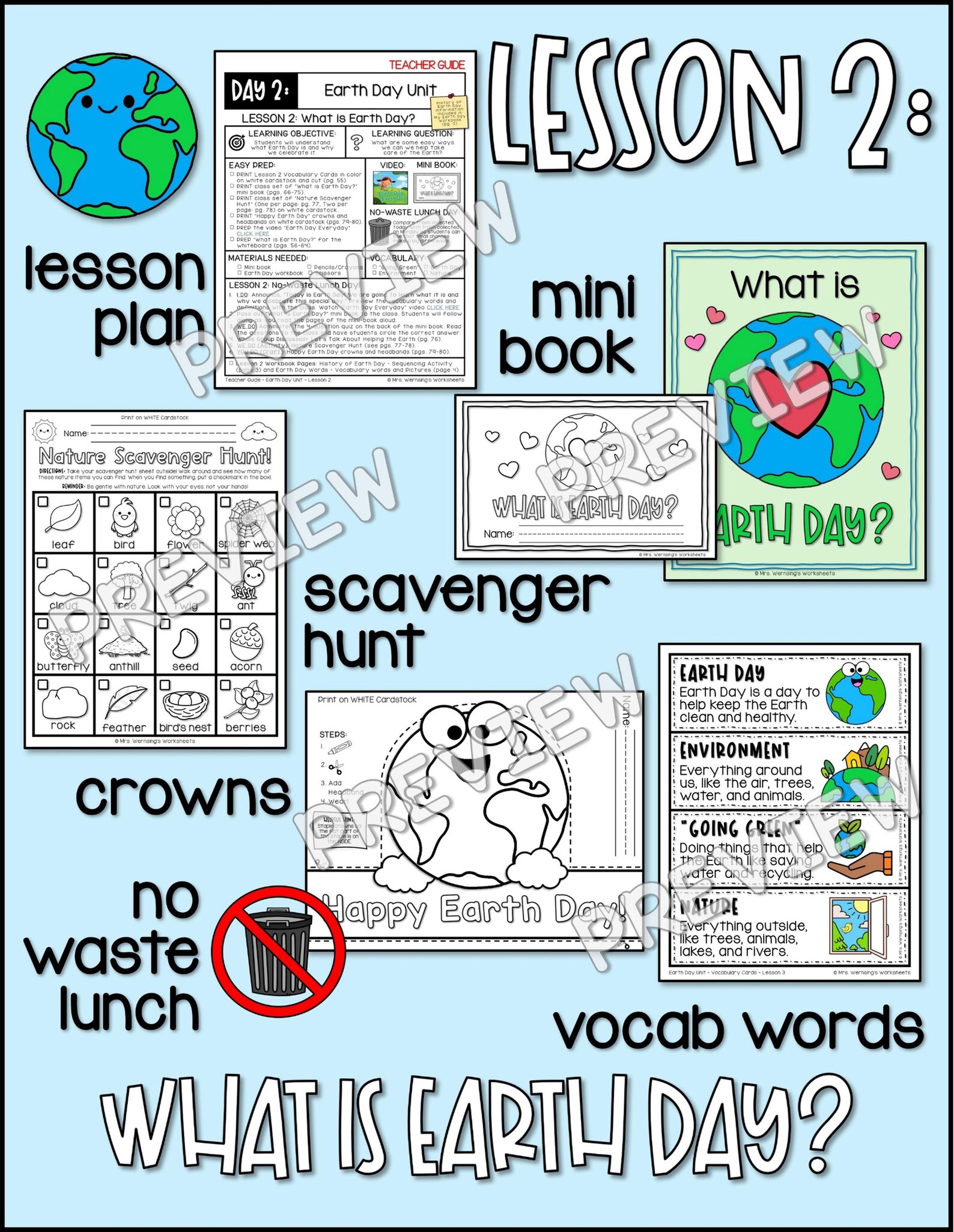 COMPLETE 5-day Earth Day Kindergarten Unit! - Etsy