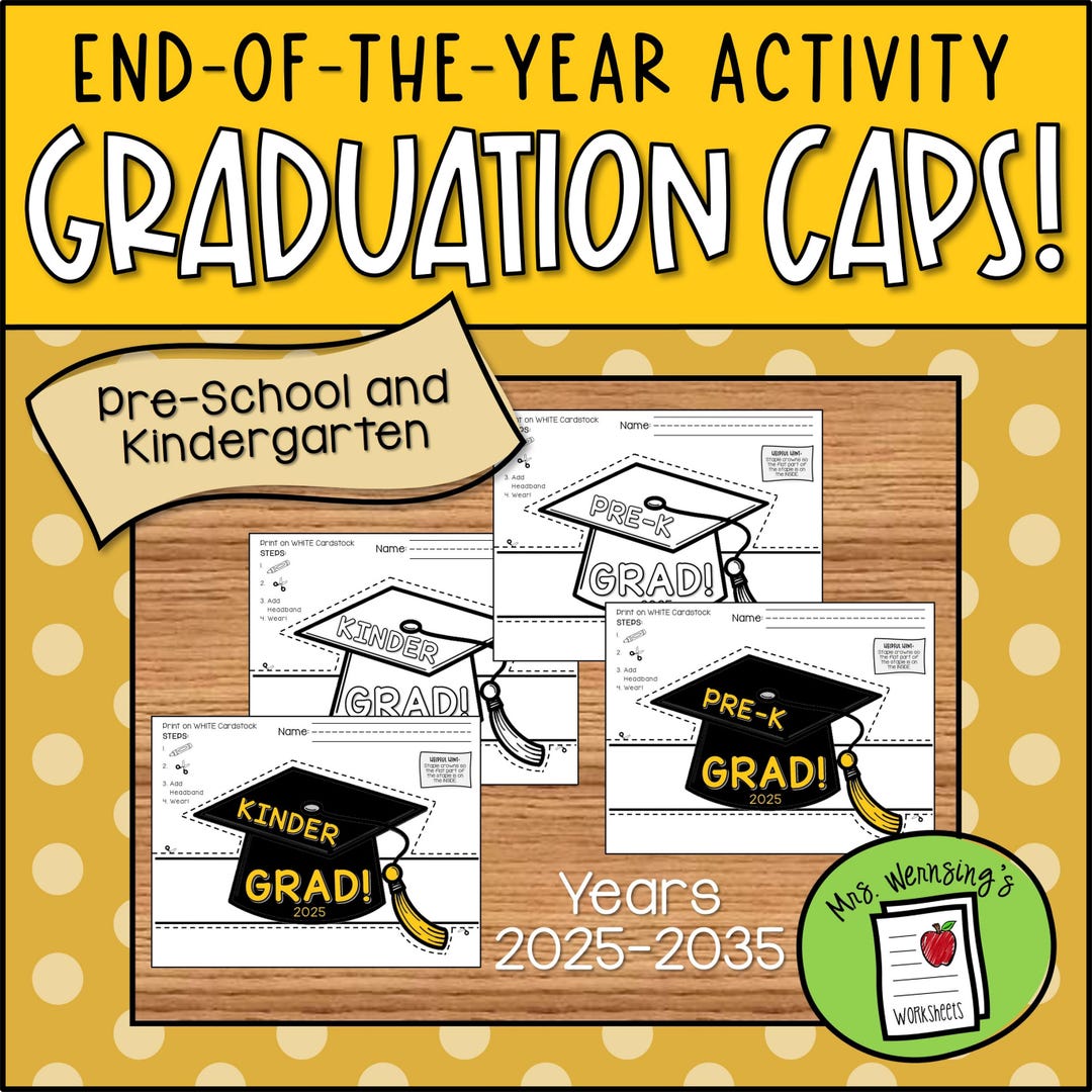 CUTE Kindergarten and Preschool Graduation Caps! - Etsy