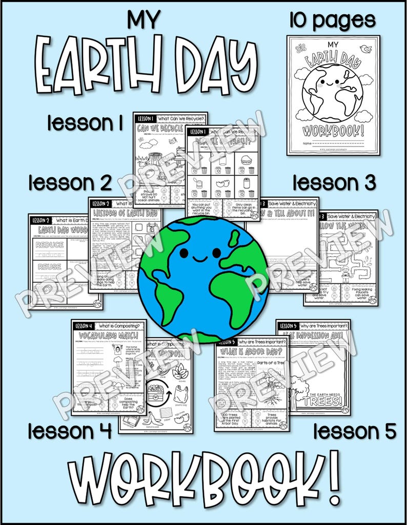 COMPLETE 5-day Earth Day Kindergarten Unit! - Etsy
