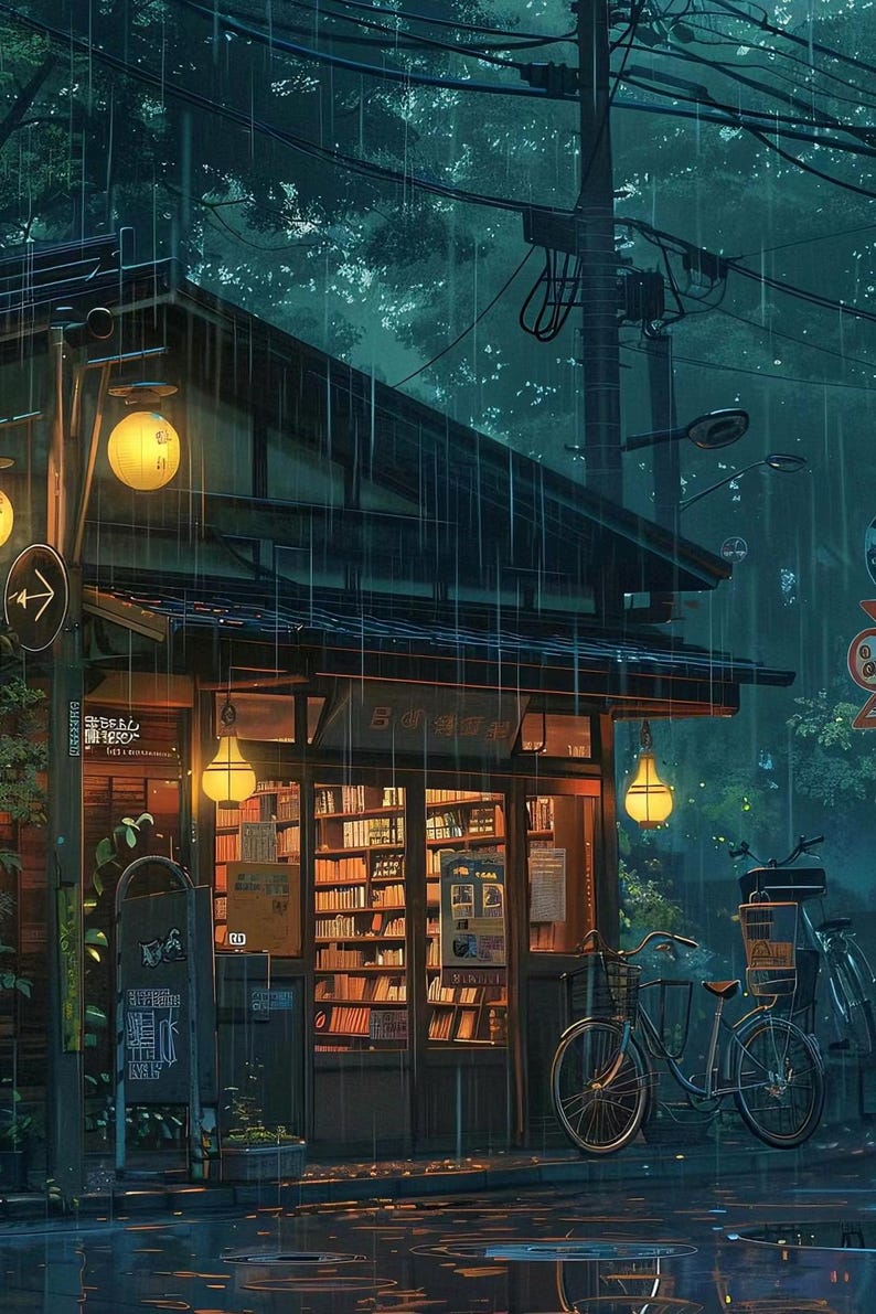 Japanese Bookstore iPhone Wallpapers, Fantasy Wallpapers Iphone, 3D ...