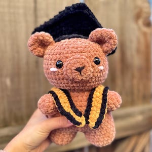Graduation Bear Crochet Plushie Amigurumi - Etsy