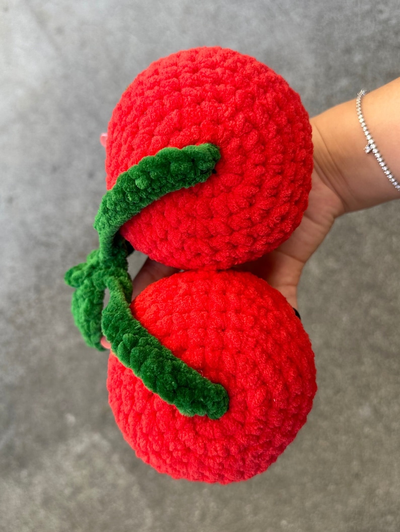 Cute Twin Cherries Crochet Plush - Etsy