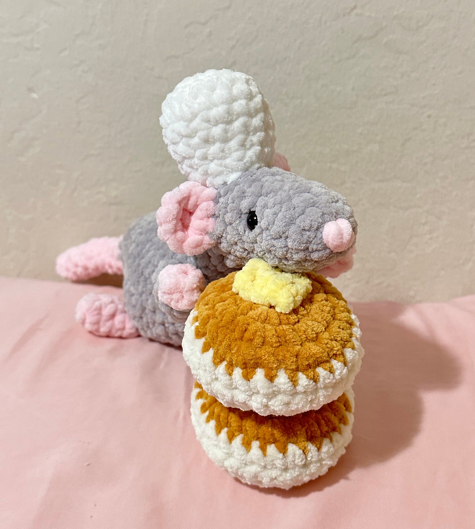 Chef Rat With Pancakes Crochet Plush Amigurumi - Etsy