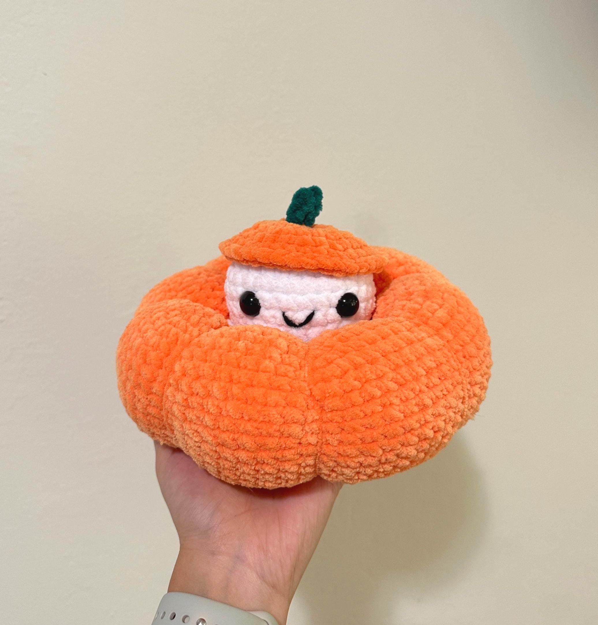 Mystery Ghost Pumpkin Crochet Plushie Amigurumi | Halloween | READY TO ...