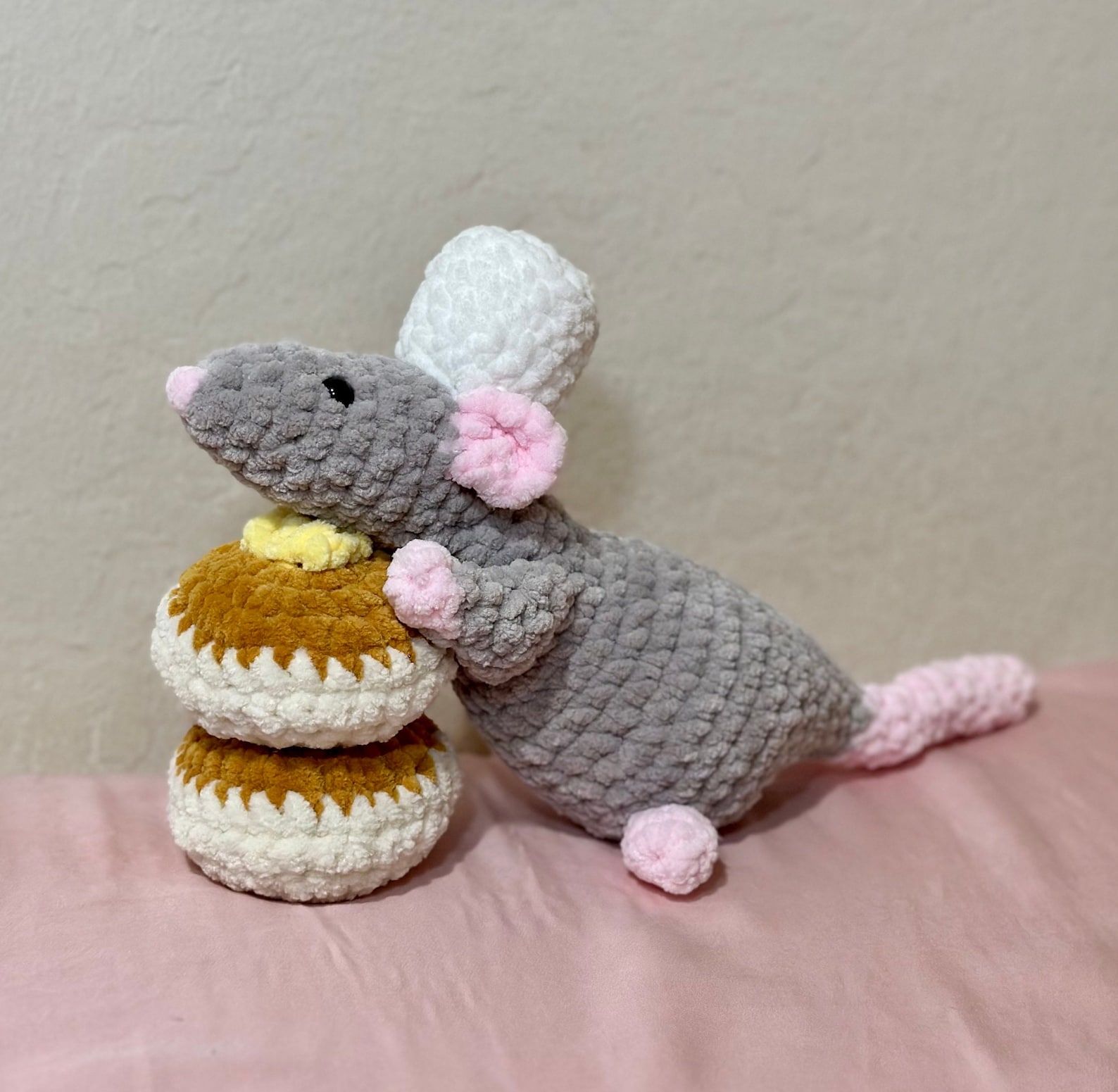Chef Rat With Pancakes Crochet Plush Amigurumi - Etsy