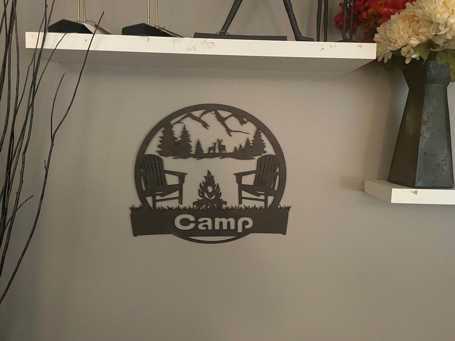 Camp Digital File Monogram Laser Cut File Glow Forge Lightburn ...