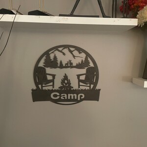 Camp Digital File Monogram Laser Cut File Glow Forge Lightburn ...