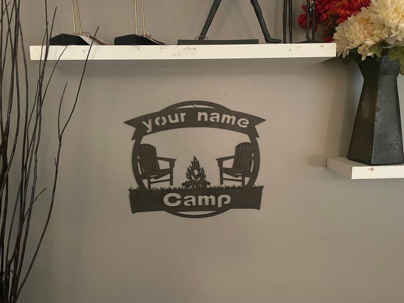 Camp Digital File Monogram Sign Laser Cut File Bundle-glow Forge ...