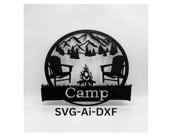 Personalized Camp Sign, Svg, Dfx, Ai, Digital Download Laser Cut File ...
