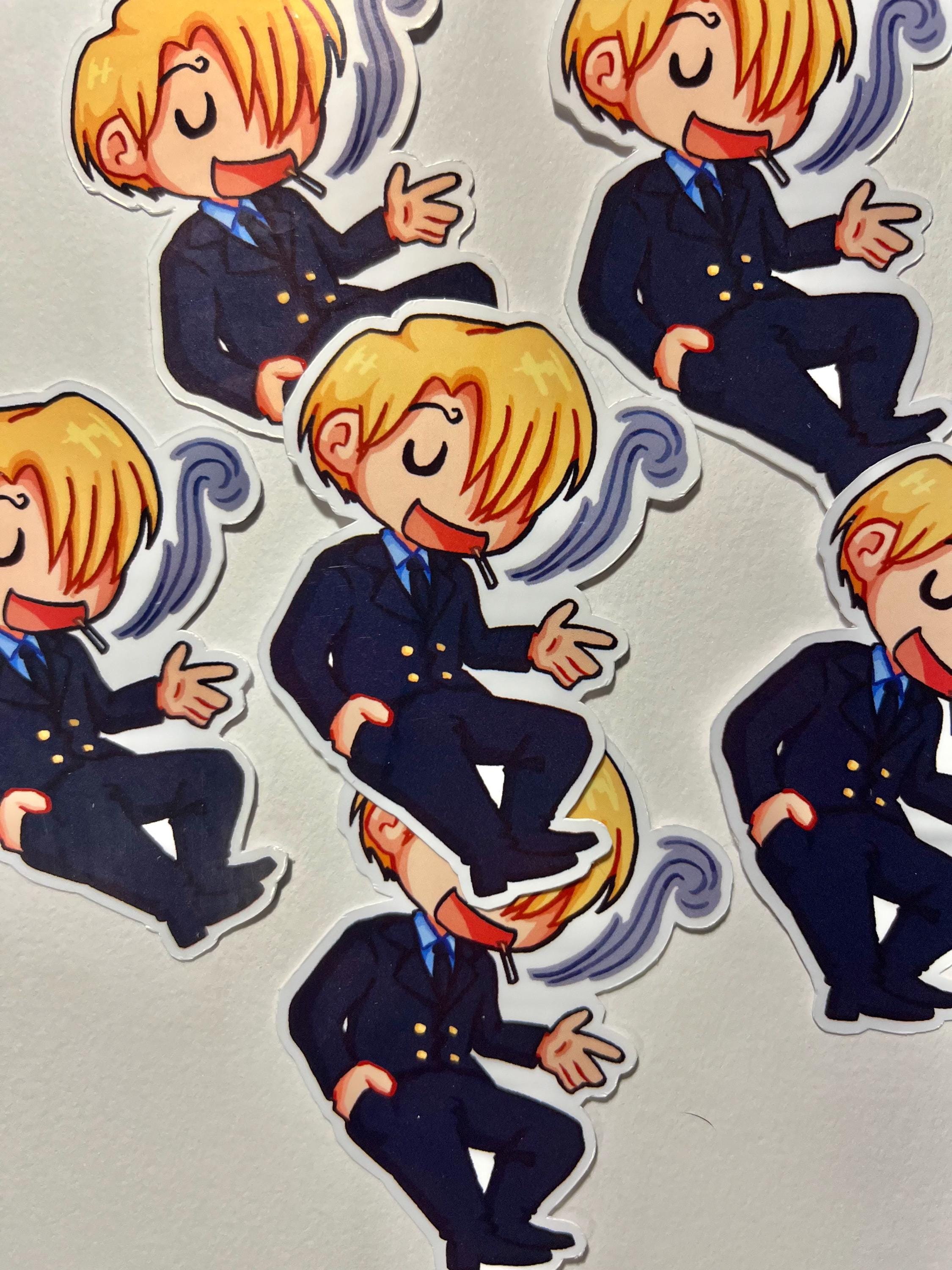 One Piece Stickers | 3-in. Straw Hat Stickers | Straw Hat Pirates Decor ...