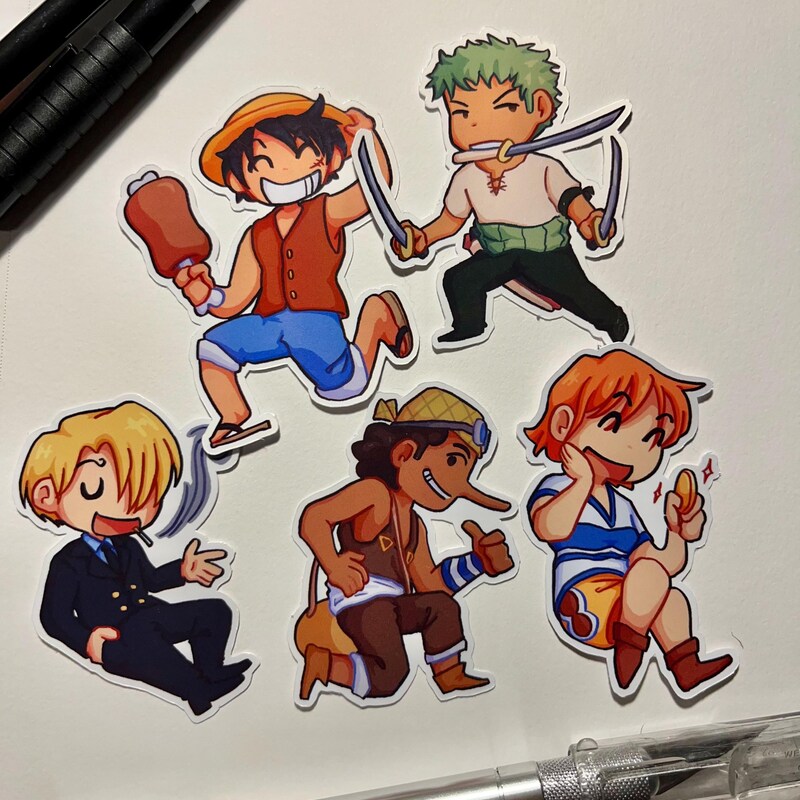 One Piece Stickers - Etsy