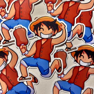 One Piece Stickers | 3-in. Straw Hat Stickers | Straw Hat Pirates Decor ...
