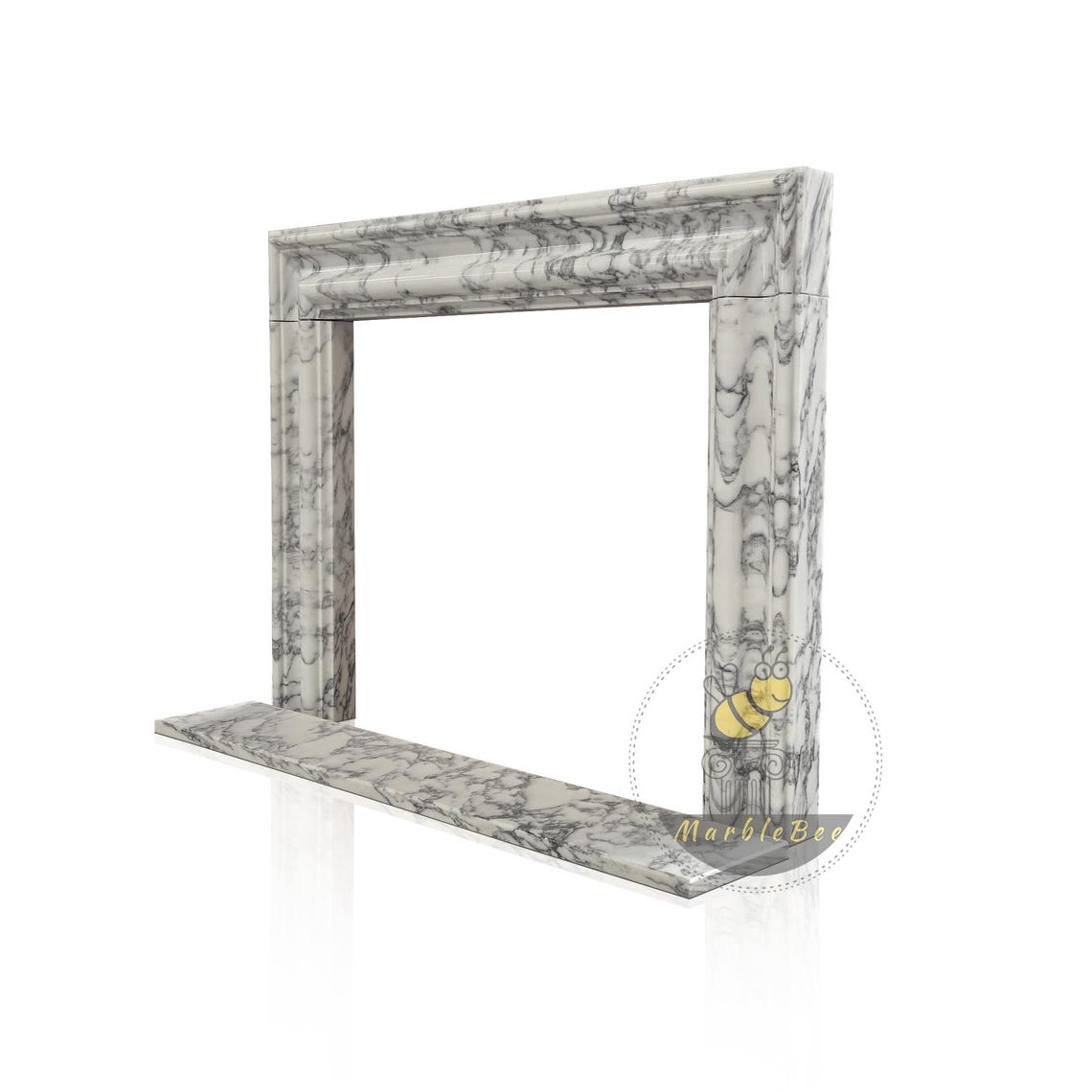 Italian Marble Fireplace Opening Frame 44" Tall - Etsy