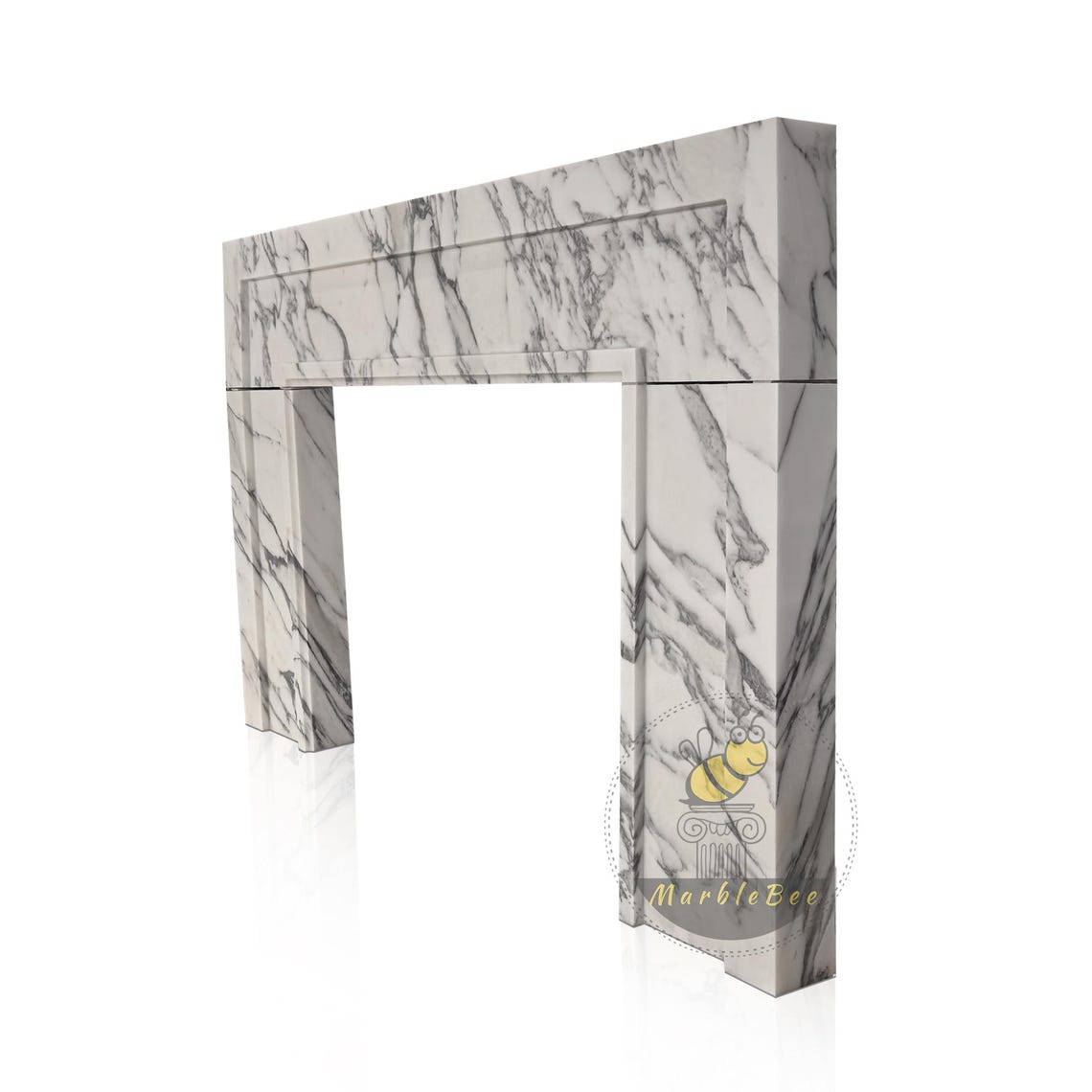 Italian Marble Fireplace Opening Frame 44" Tall - Etsy
