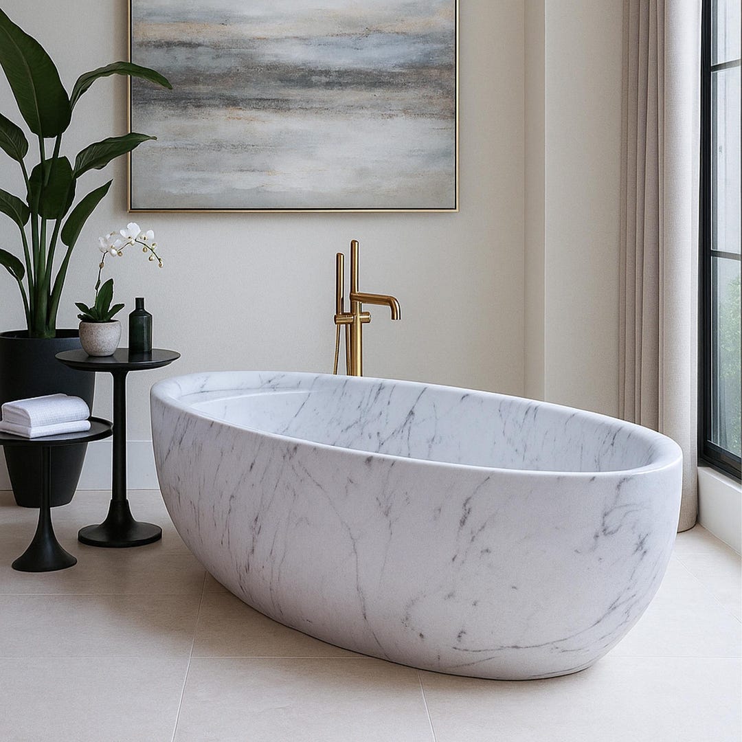 2 Person Soaking Tub Stone - Etsy