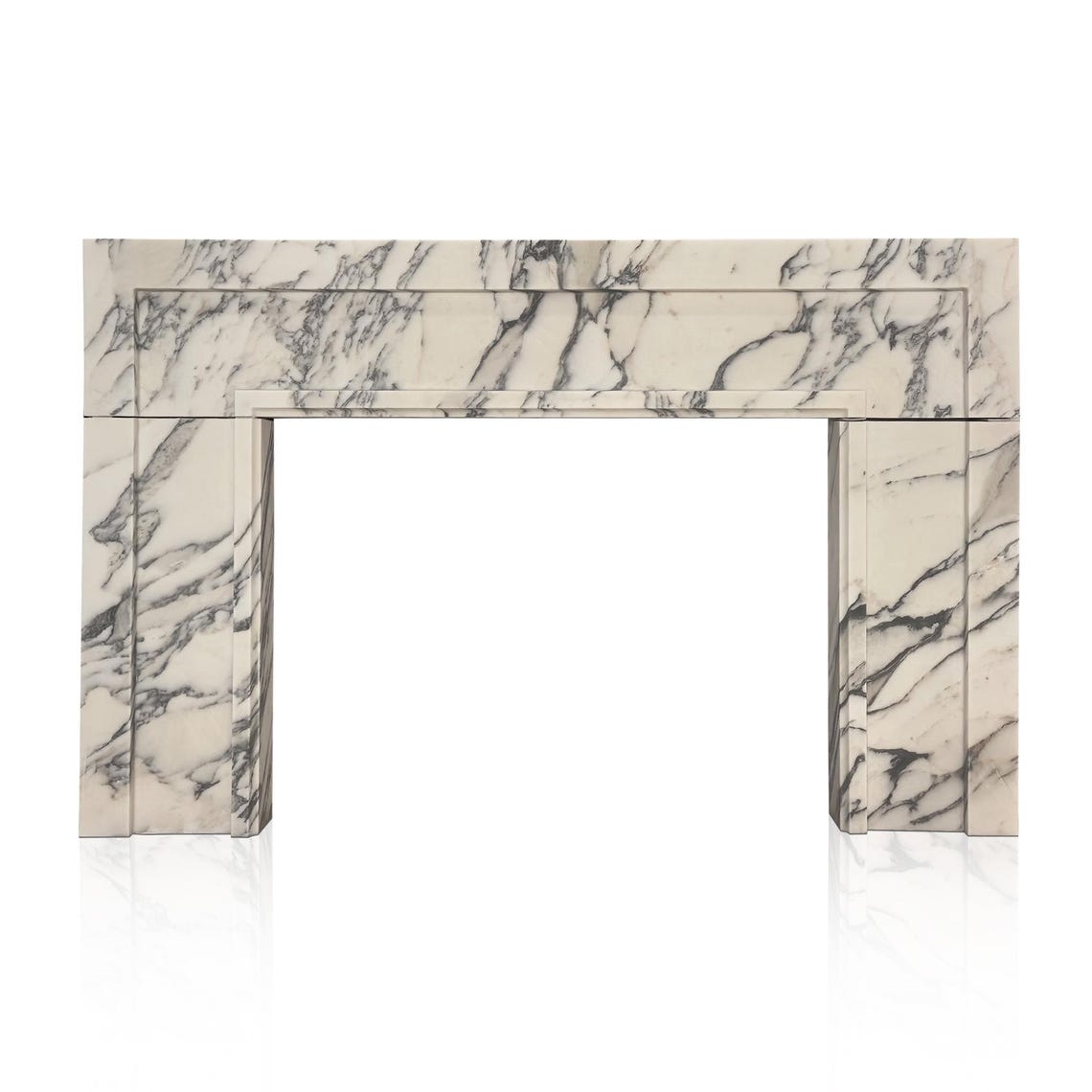 Italian Marble Fireplace Opening Frame 44" Tall - Etsy
