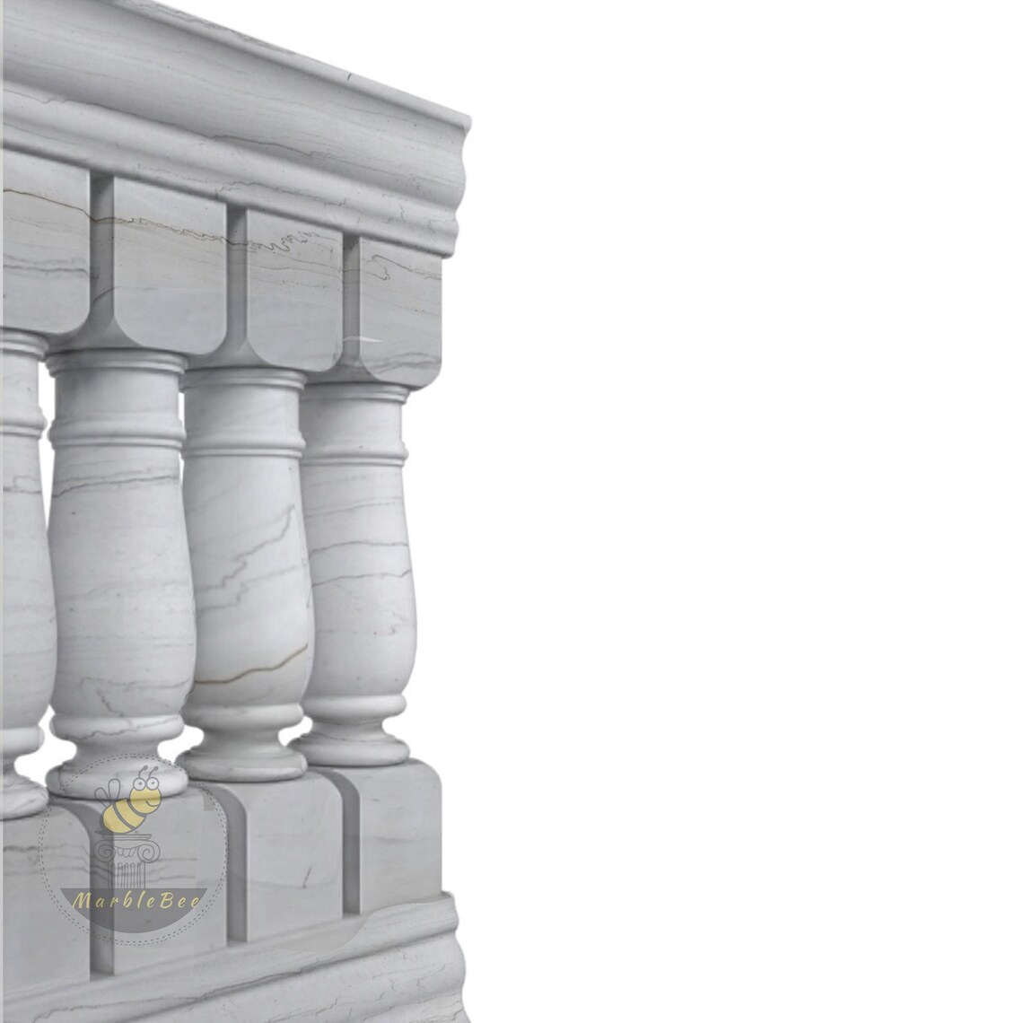 Marble Balusters: Elegant Stair & Balcony Railings - Etsy