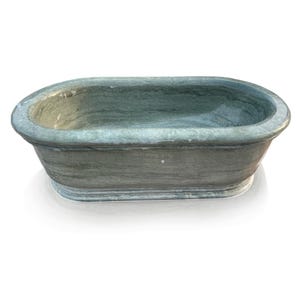 Ice Green Marble Freestanding Tub: Stone Oval Bathtub - Etsy