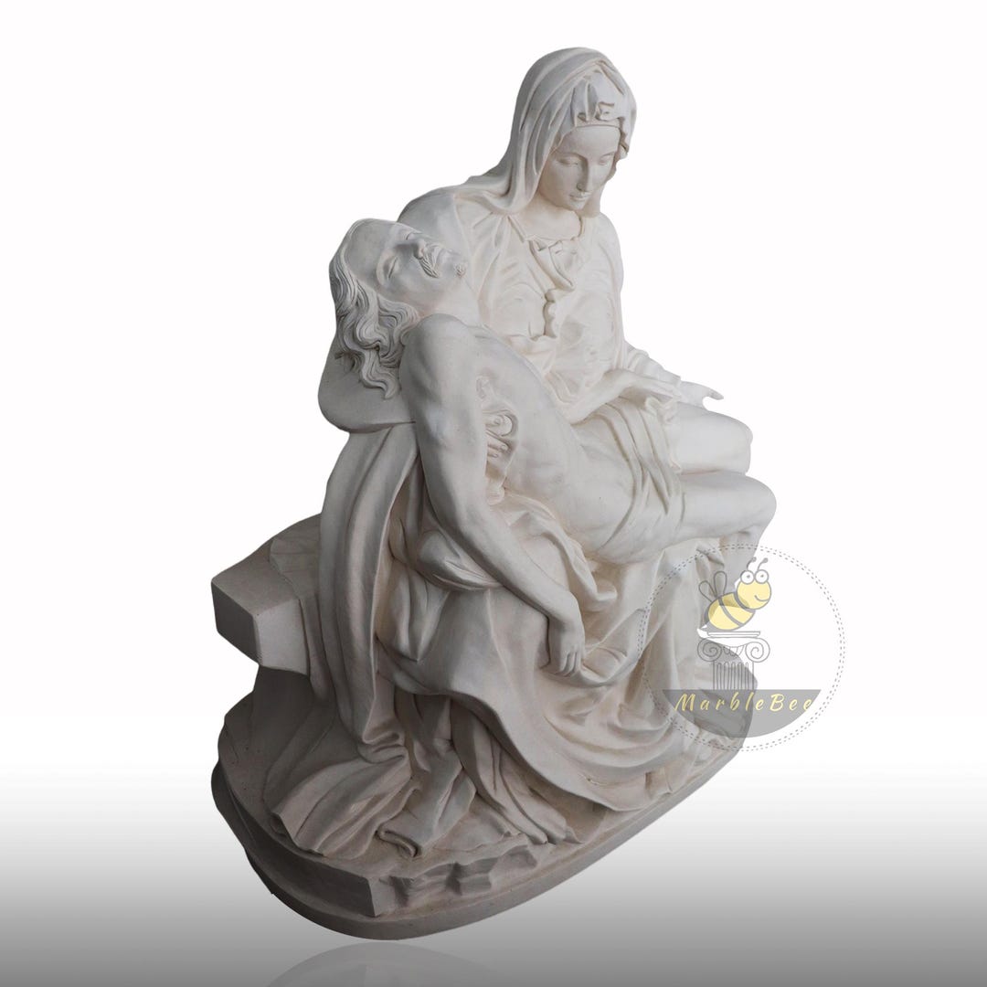 La Pietà Di Michelangelo Replica Marble Statue - Etsy
