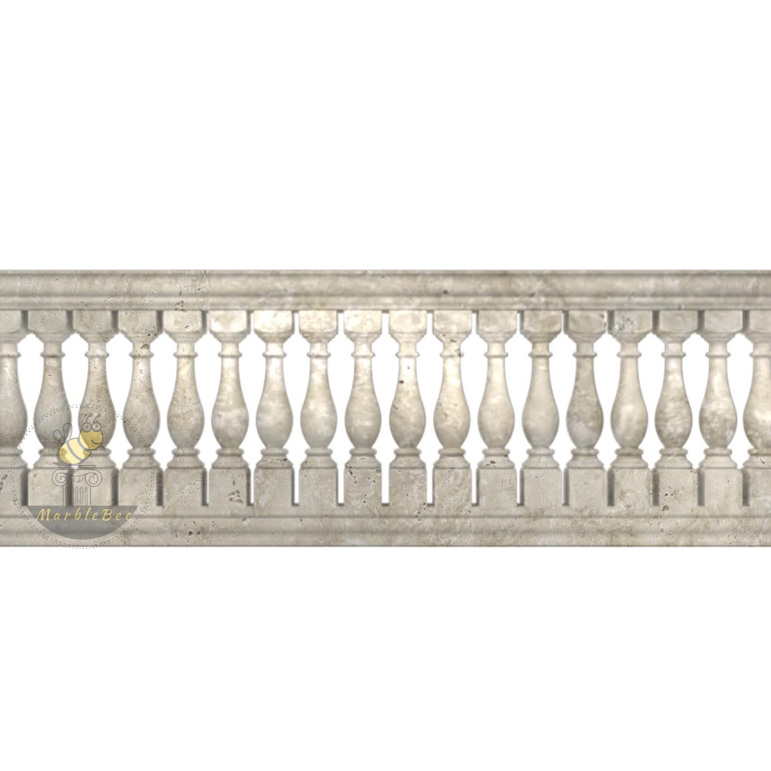 Marble Baluster Railing for Stone Steps - Etsy