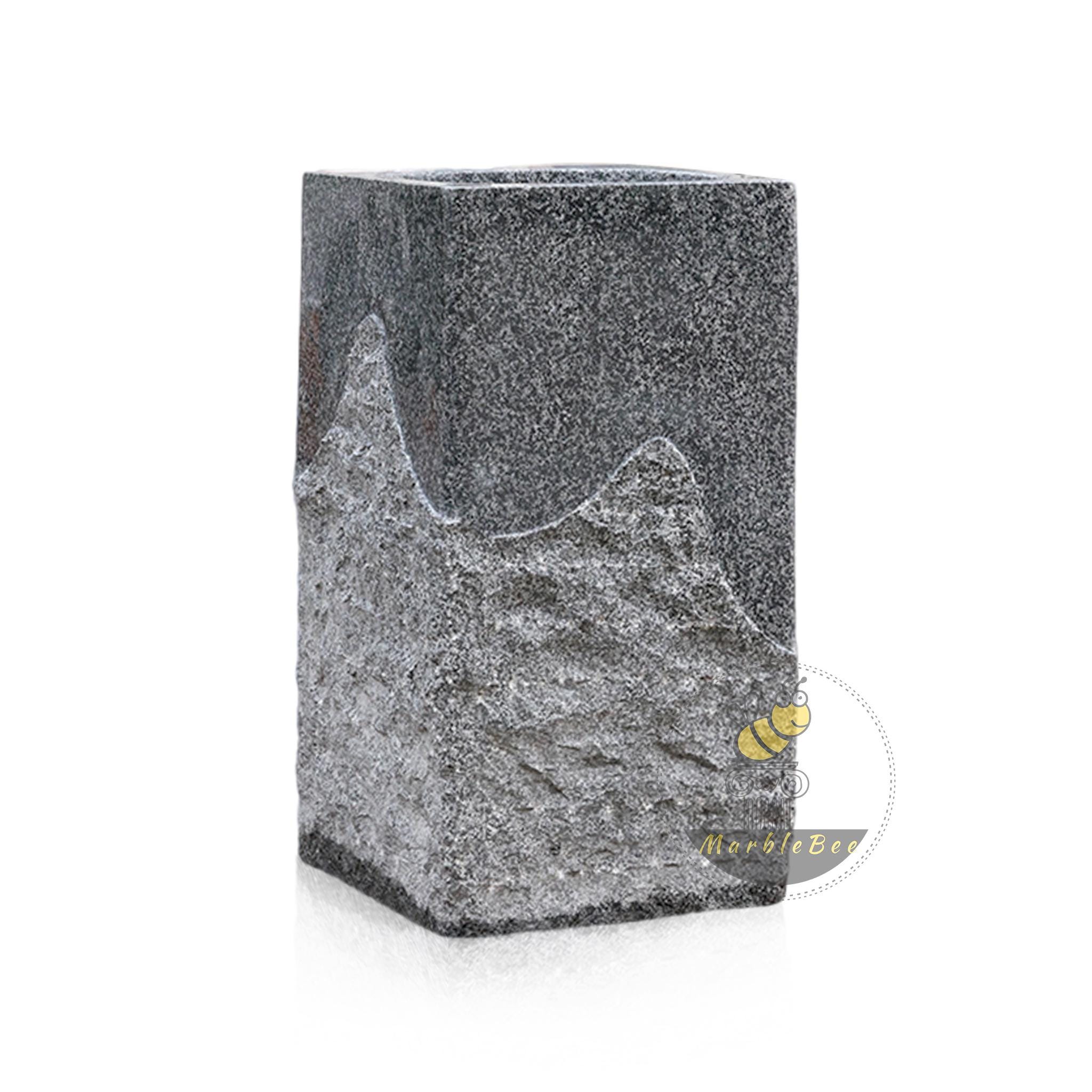 Black Marble Corner Pedestal Sink: Compact Bathroom Fixture - Etsy
