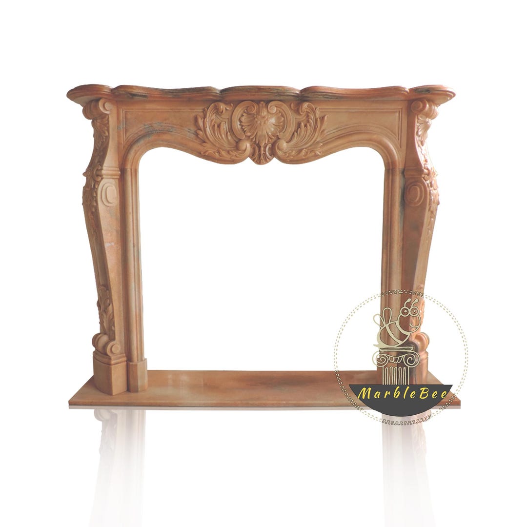 Louis XV Marble Fireplace Surround - Etsy
