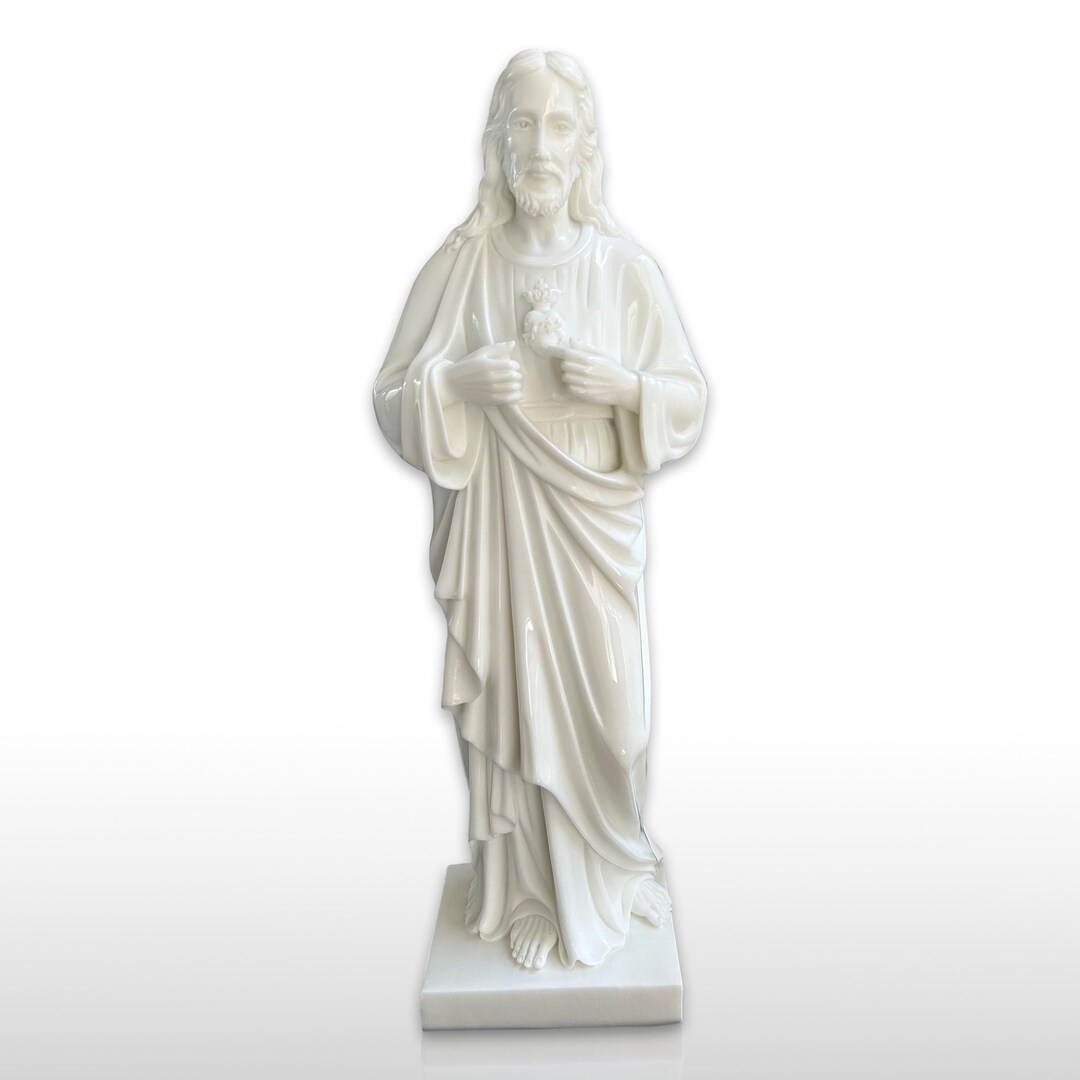 Marble Garden Statues Devotional Jesus Christ White Marble Free ...