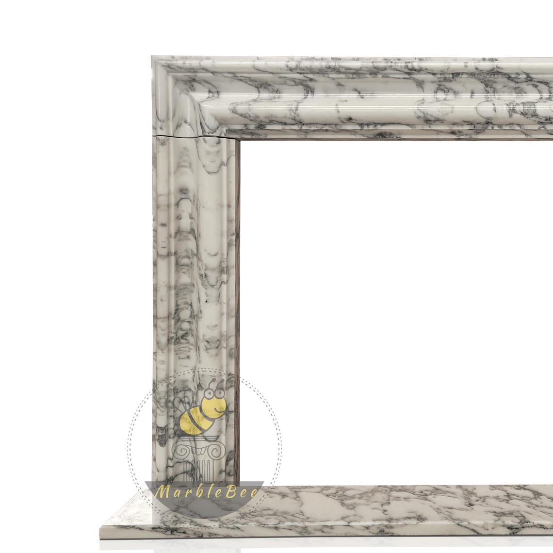 Italian Marble Fireplace Opening Frame 44" Tall - Etsy