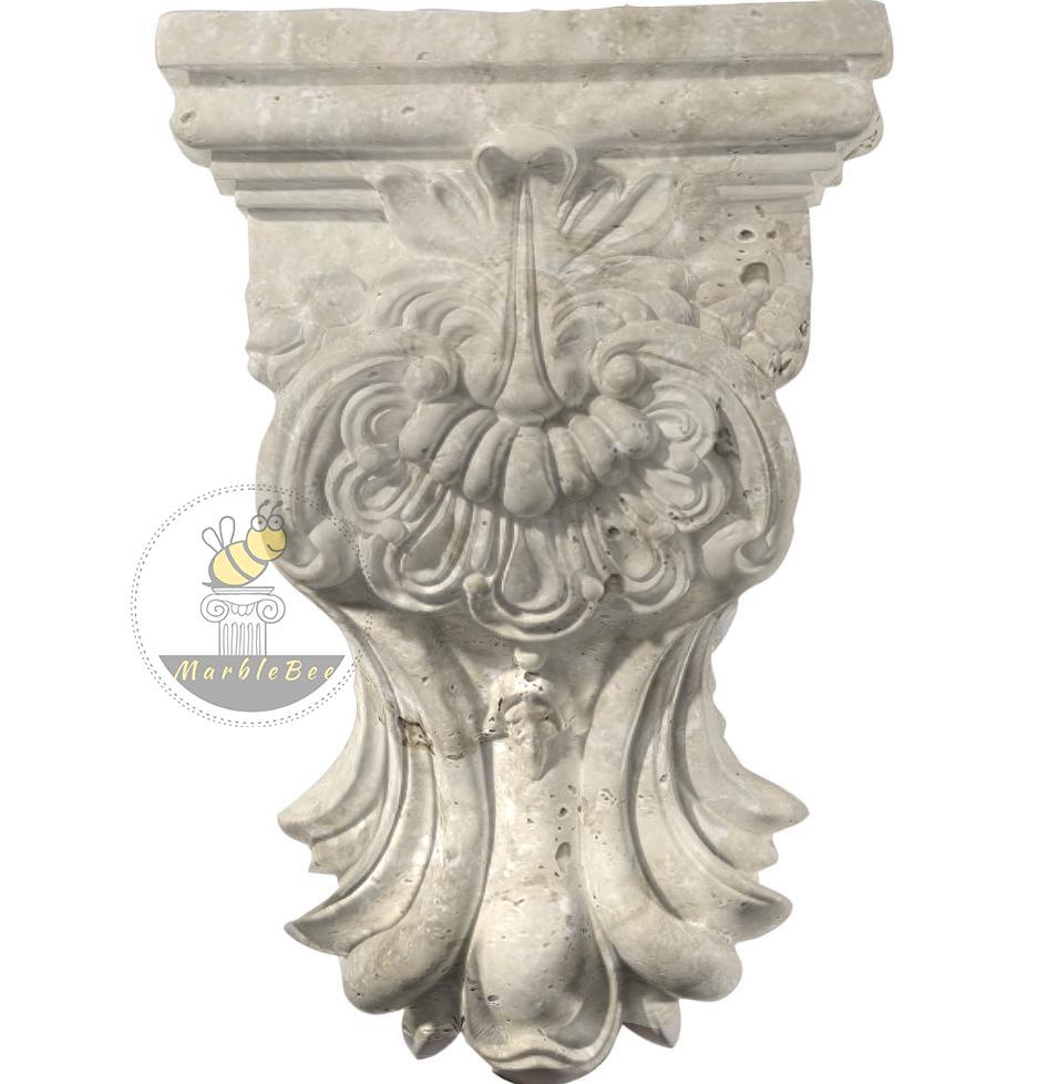 Travertine Corbels: Classical Beige Limestone Brackets, 7.87" - Etsy