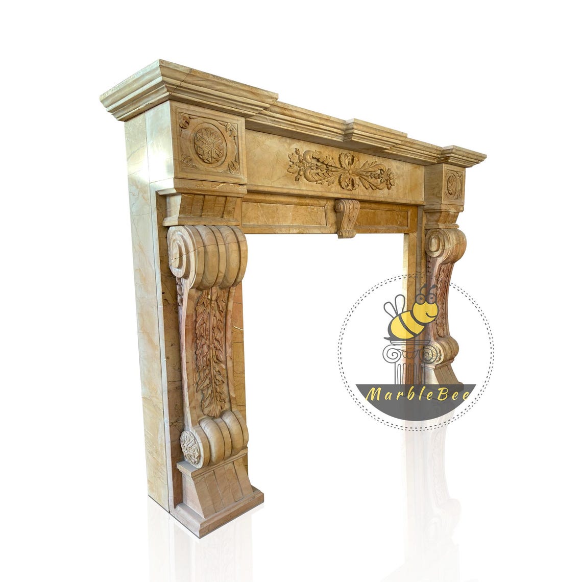 Carving Customizable Corbel Fireplace Surround - Etsy