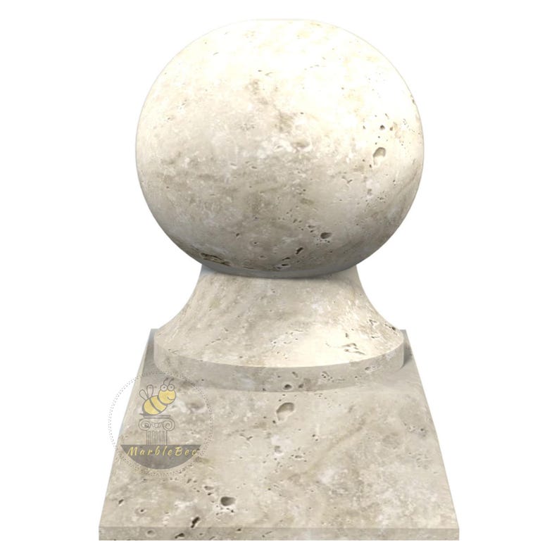 White Stone Column Tops in Stock - Etsy