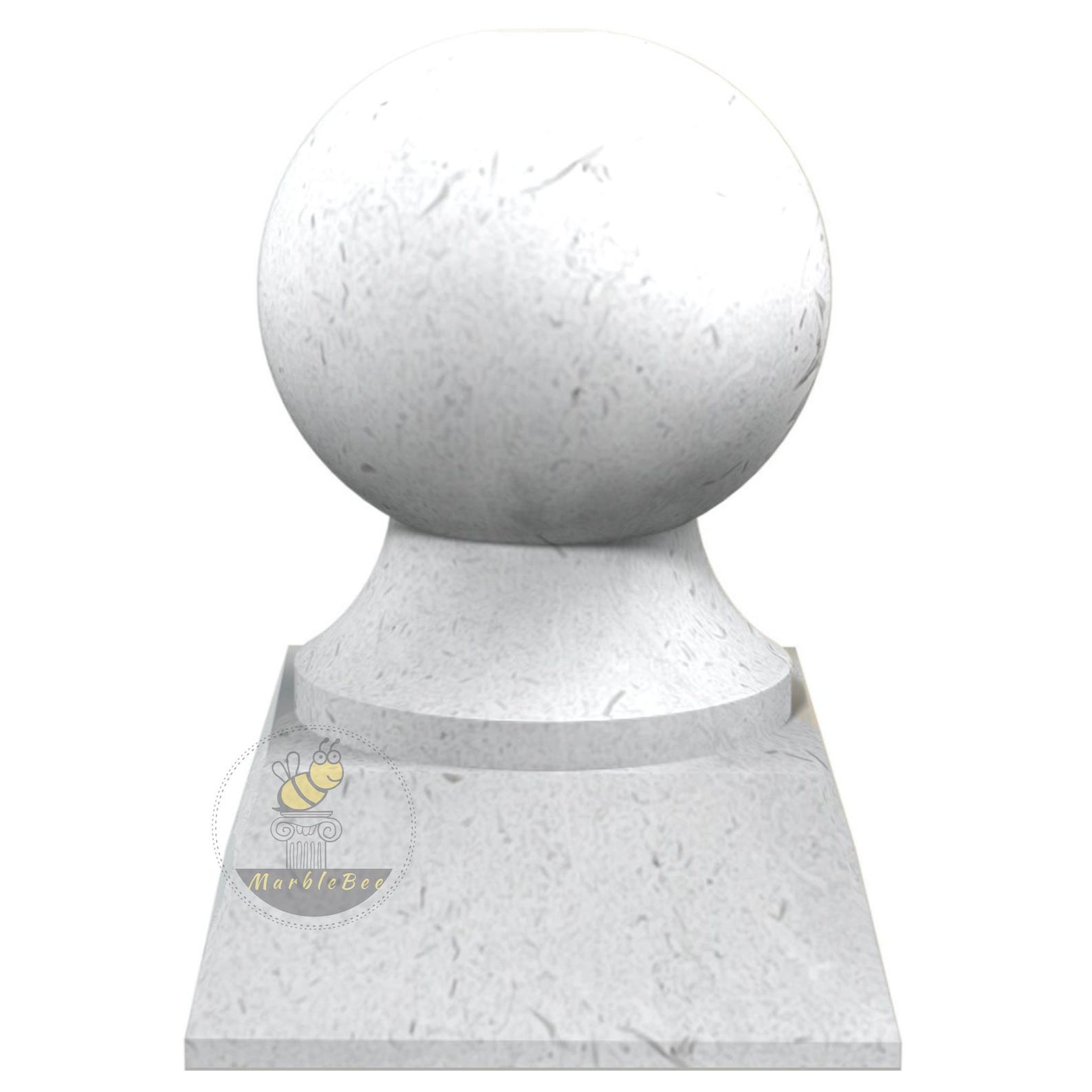 White Stone Column Tops in Stock - Etsy
