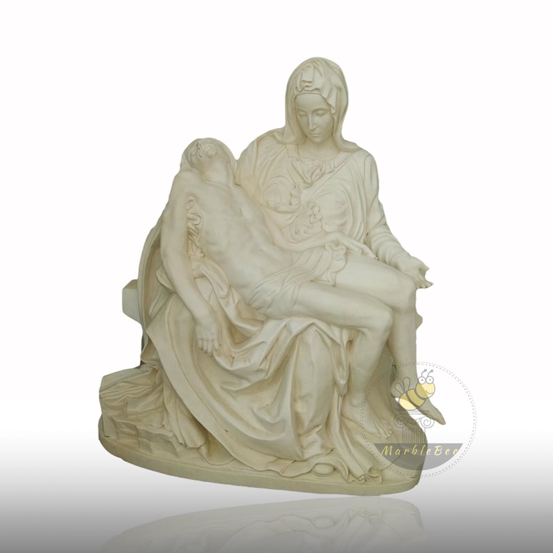 La Pietà Di Michelangelo Replica Marble Statue - Etsy