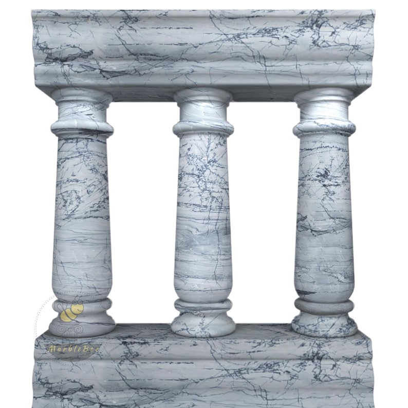 Marble Stair Railing: Outdoor Stone Balustrade - Etsy