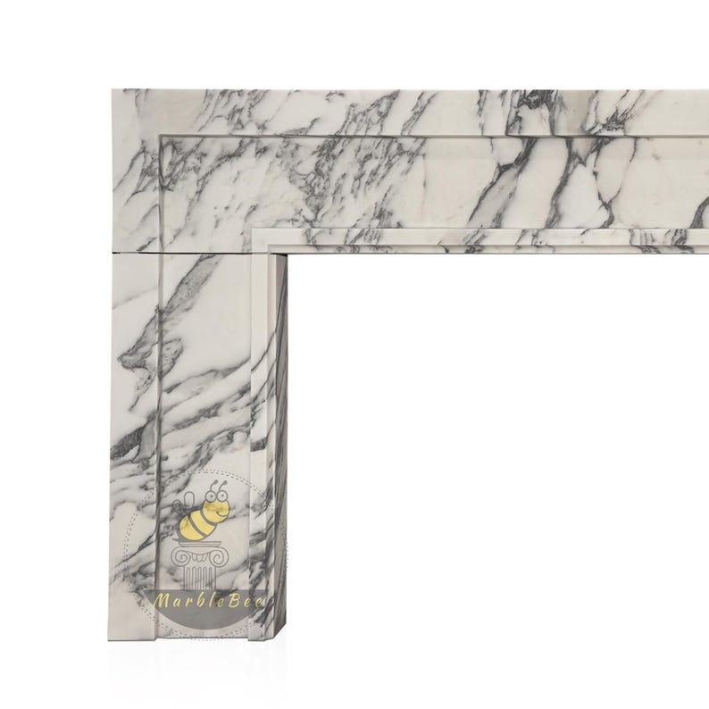 Italian Marble Fireplace Opening Frame 44" Tall - Etsy