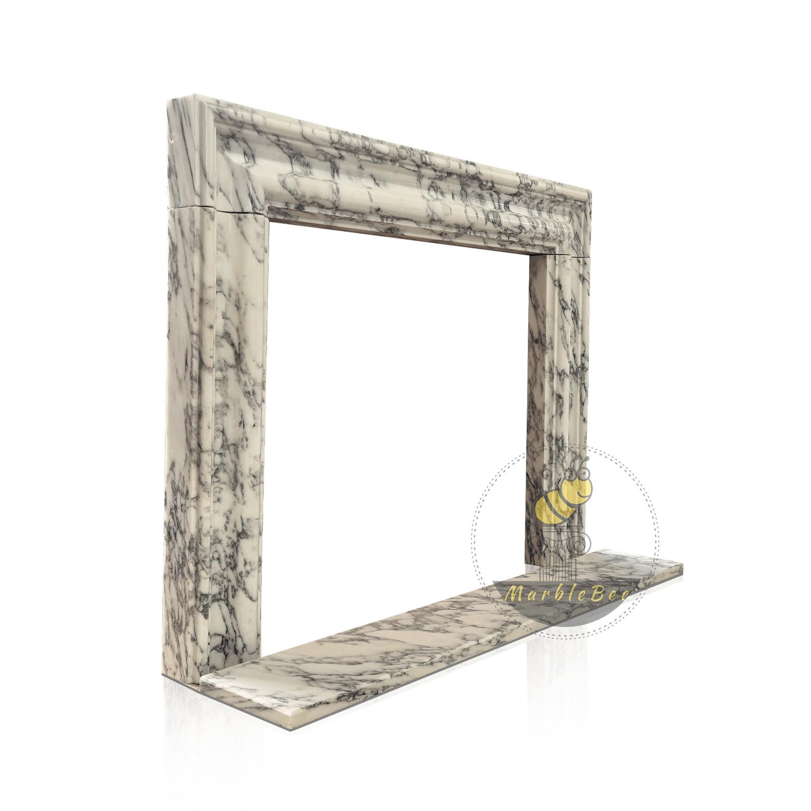 Italian Marble Fireplace Opening Frame 44" Tall - Etsy