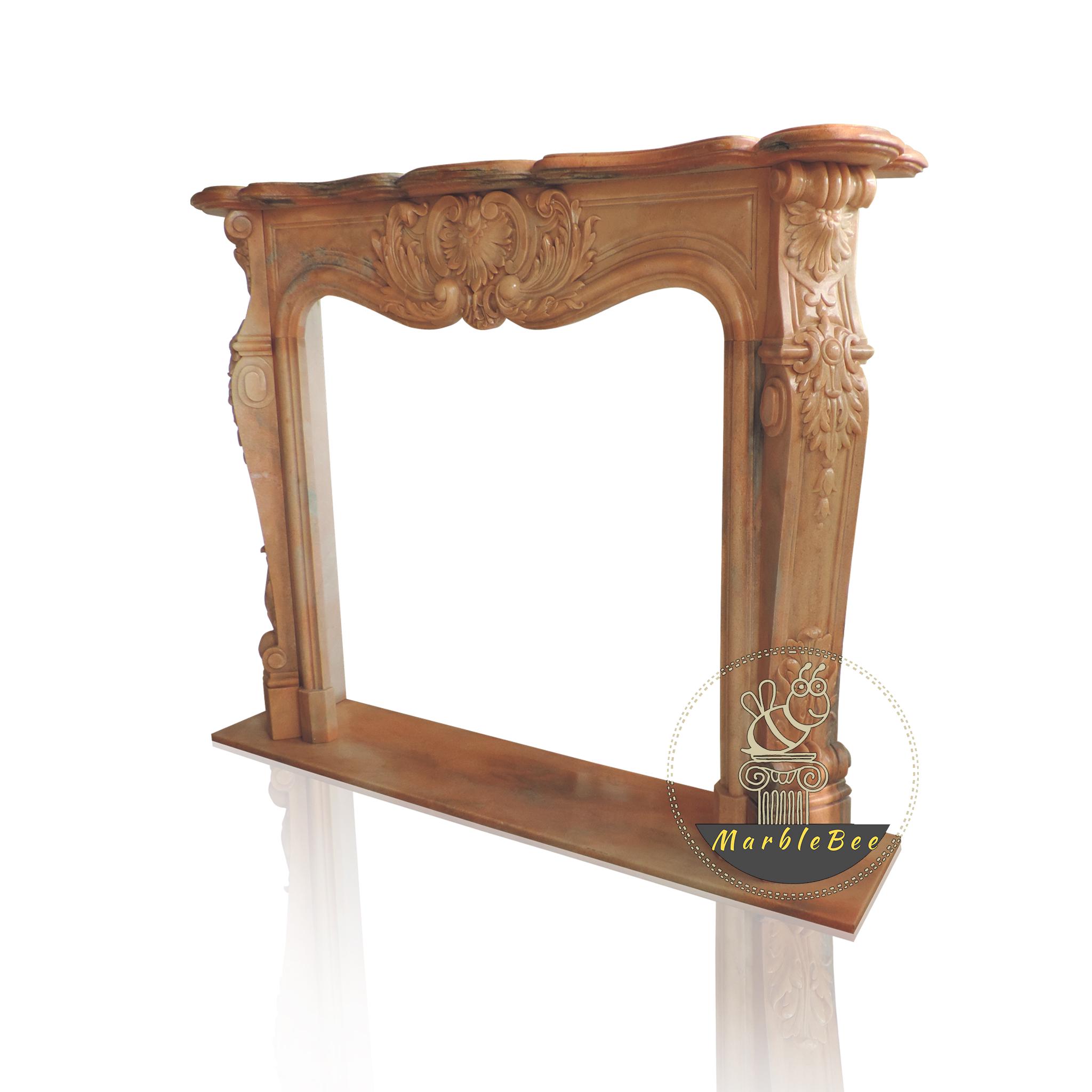 Louis XV Marble Fireplace Surround - Etsy