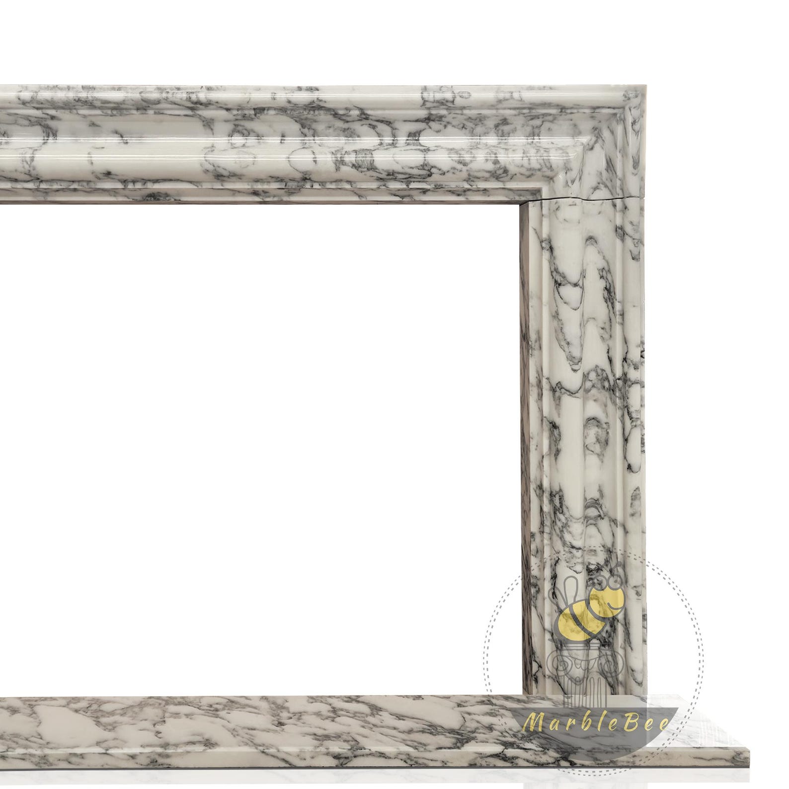 Italian Marble Fireplace Opening Frame 44" Tall - Etsy