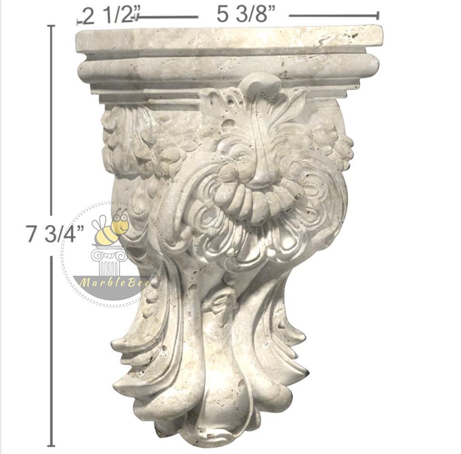 Travertine Corbels: Classical Beige Limestone Brackets, 7.87" - Etsy
