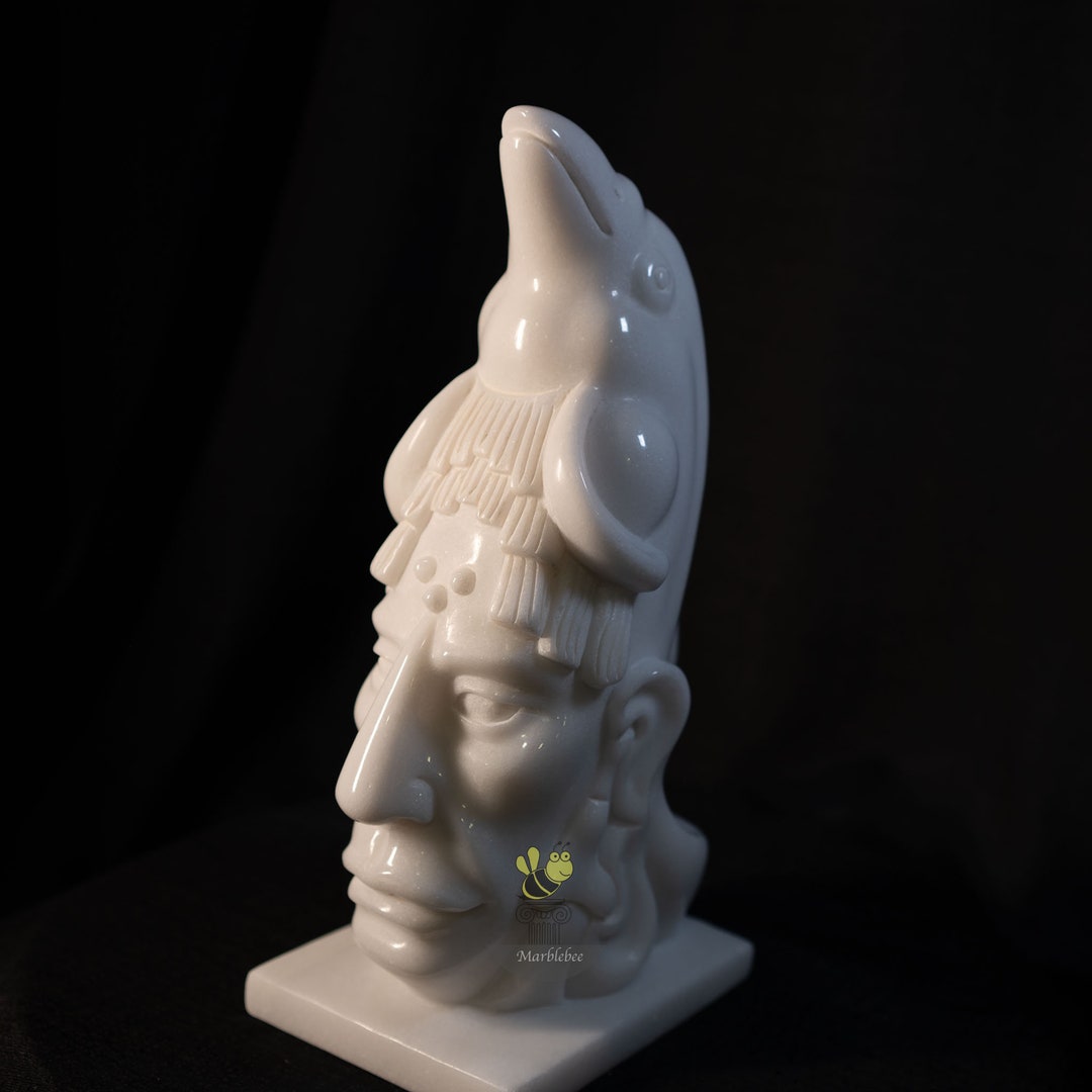 Mayan Face Sculpture Brings Ancient Mystery Home - Etsy