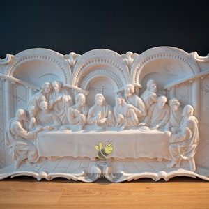 Last Supper Marble Relief Captures Iconic Moment - Etsy