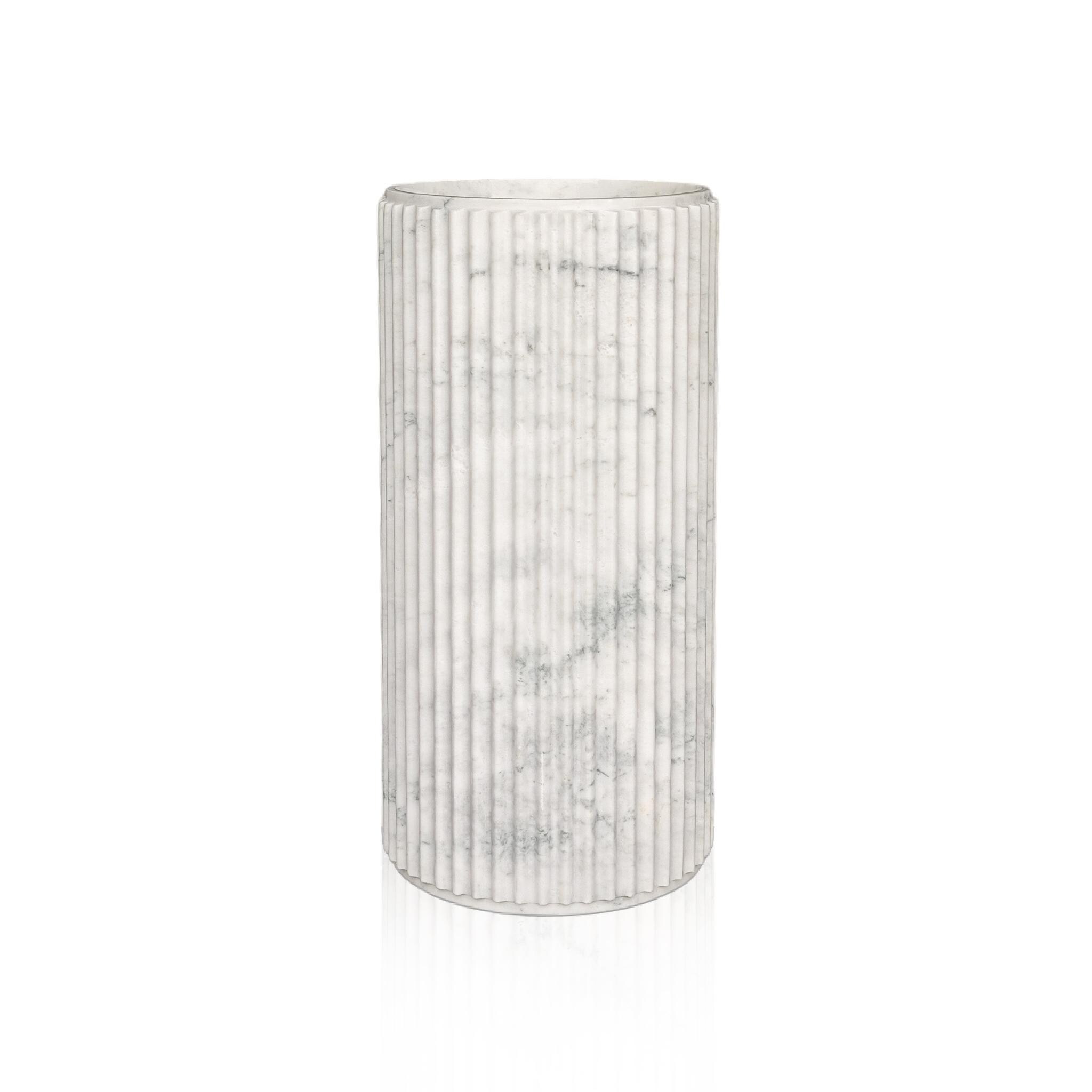 Carrara Marble Fluted Pedestal Sink: Unique Bathroom Fixture - Etsy