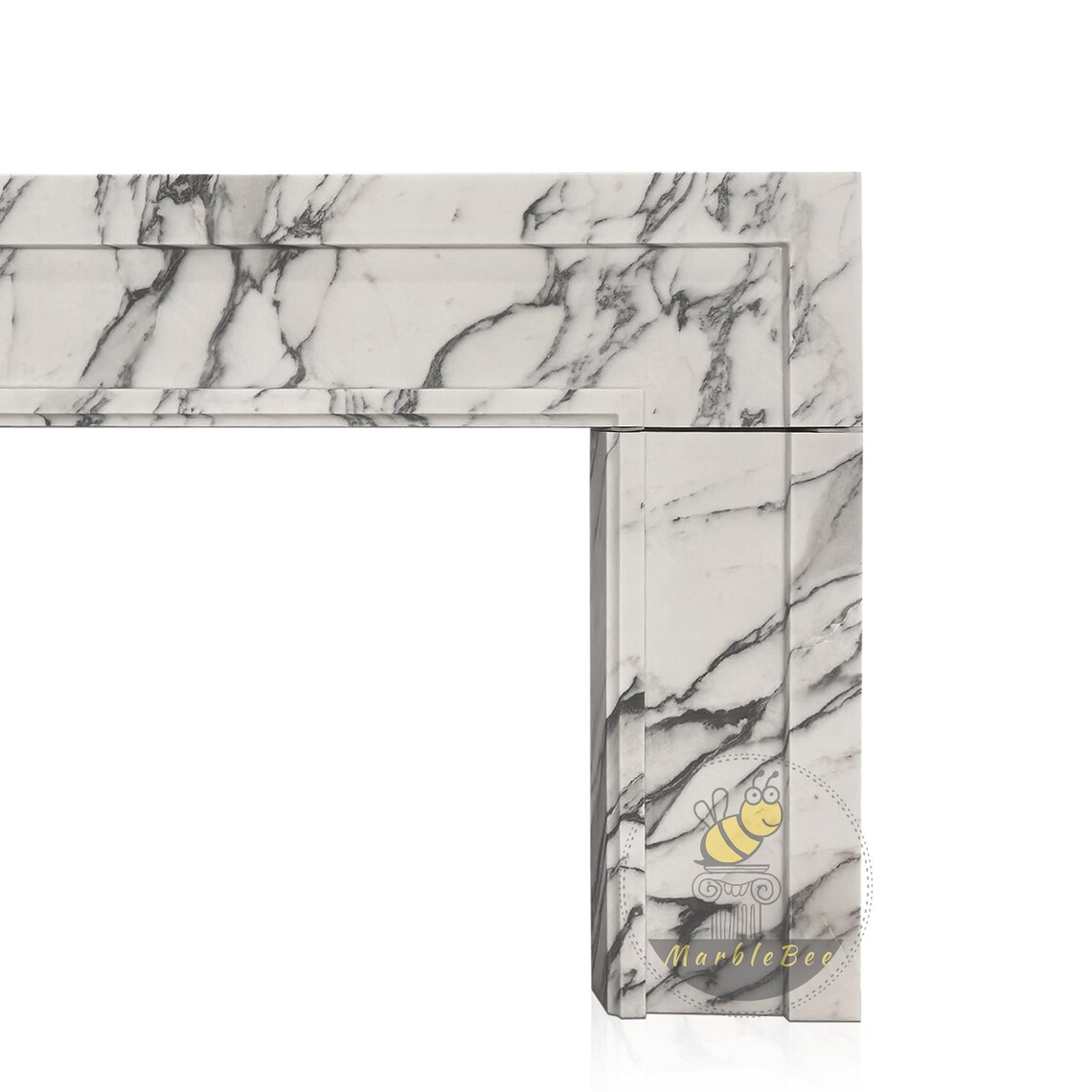 Italian Marble Fireplace Opening Frame 44" Tall - Etsy
