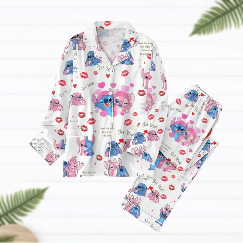Stitch and Angel Pajamas - Etsy