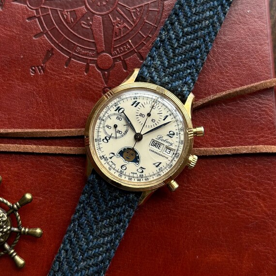 1970s, "DOLMY LUNAR CHRONOGRAPHE". Mechanical vintage… - Gem