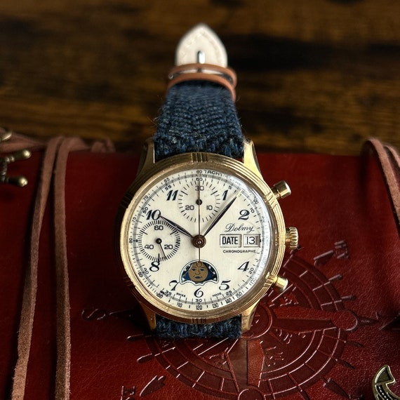 1970s, "DOLMY LUNAR CHRONOGRAPHE". Mechanical vintage… - Gem