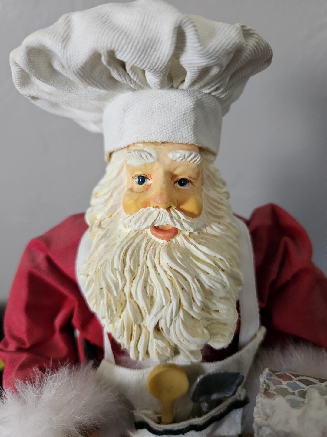 Possible Dreams Clothtique Baker Santa Holding Gingerbread House ...