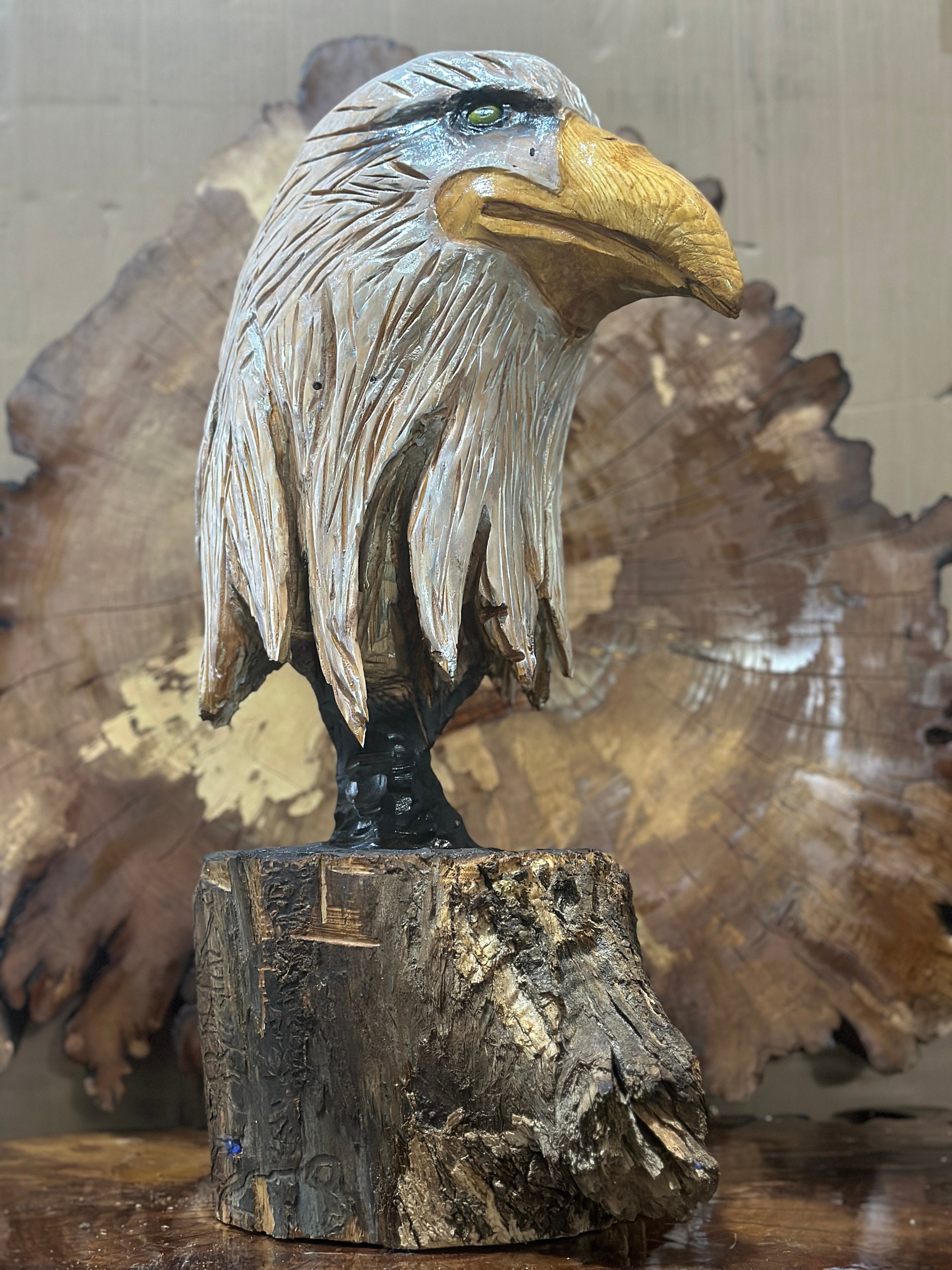 Bald Eagle Chainsaw Carving - Etsy