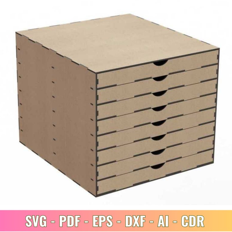 Laser Cut Box Template - Etsy